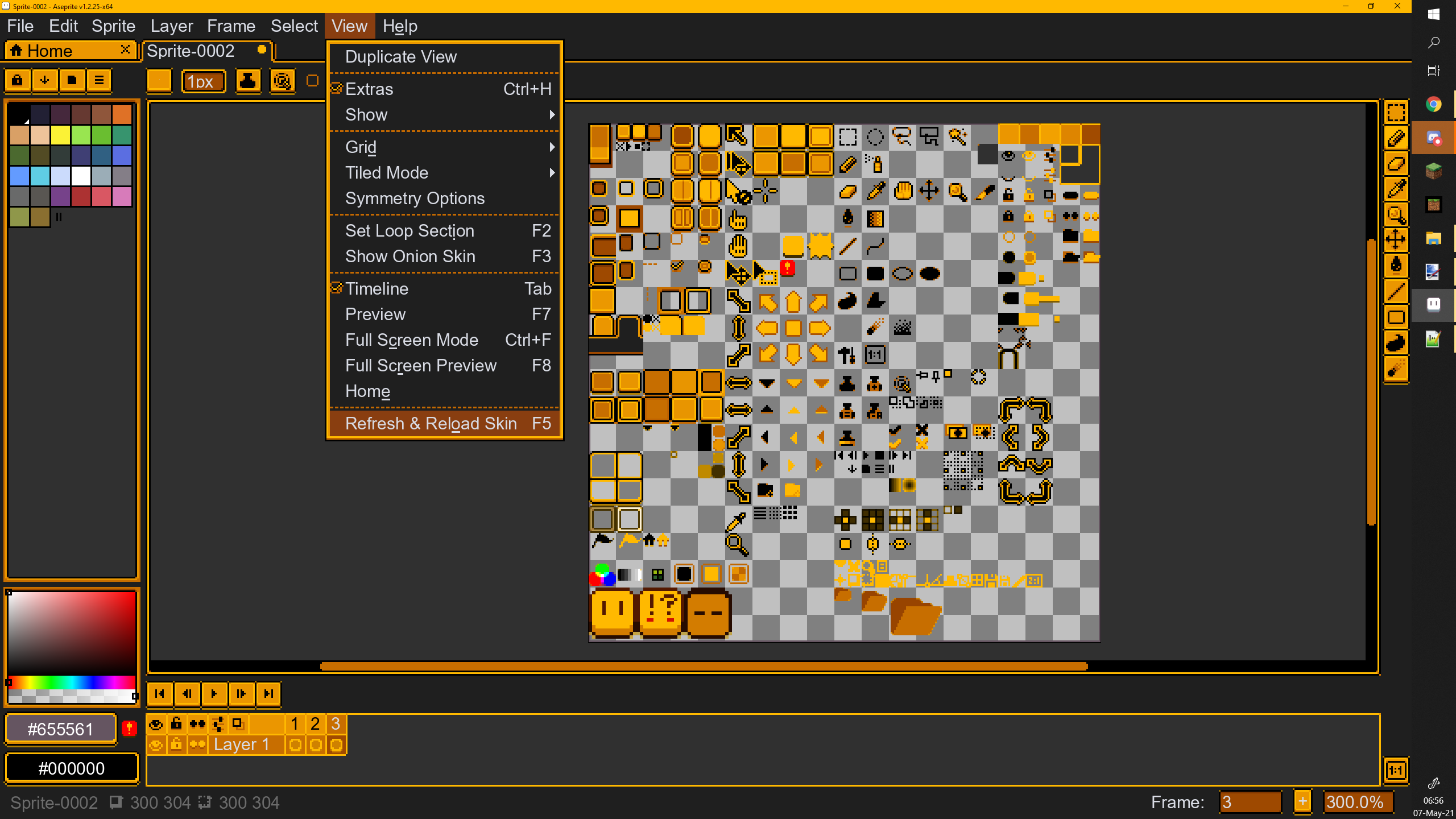 Nova Gold; Aseprite Dark Theme by NovaHale