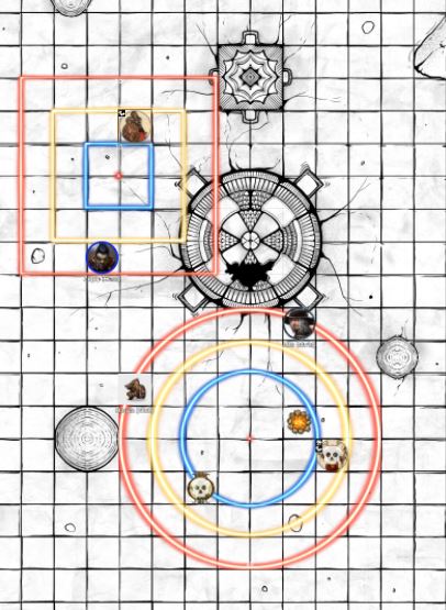 VTT AoE Spell Templates for OSR / D&D / Old School Essentials / Other ...