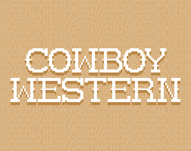 Cowboy Western - 16x17 Pixel Font by VEXED