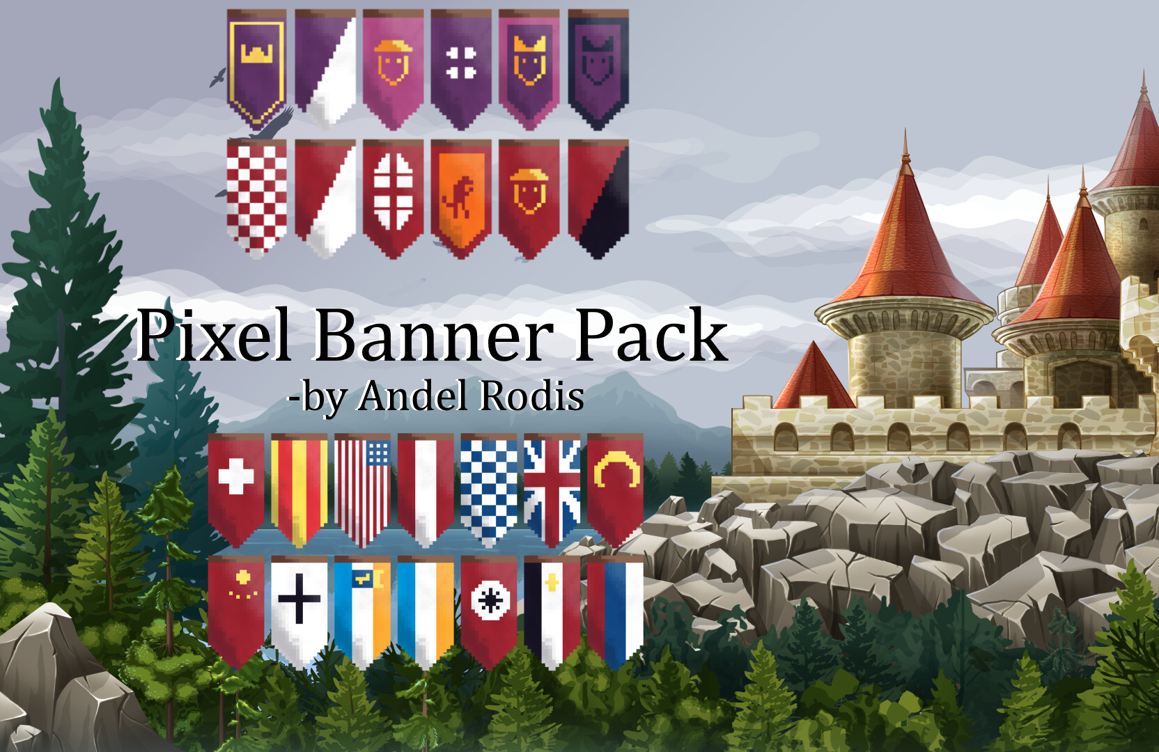 180+ Pixel Banner Pack by Batuhan
