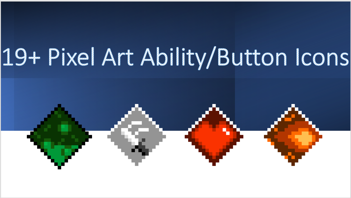 19+ Pixel Ability/Button Icons! by M. DeVs
