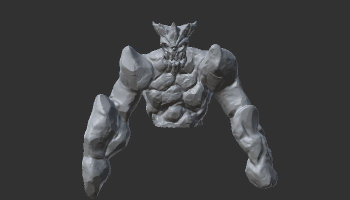 Enemy Golem with Rig and 8 Animations by Massimo