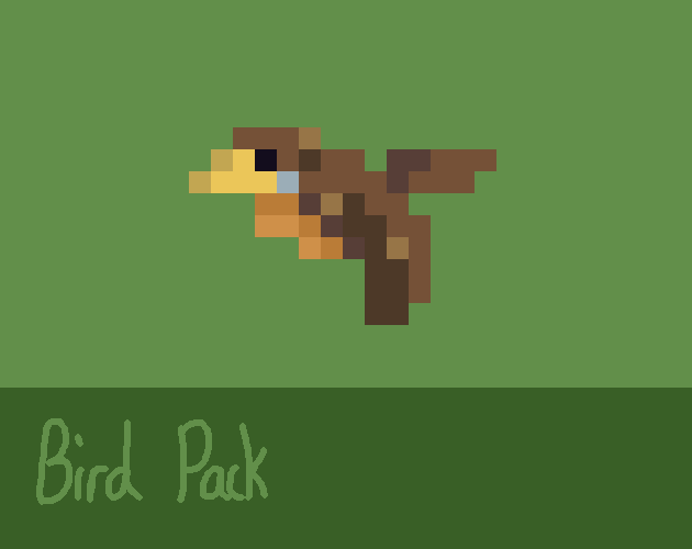 Pixel Art Bird 16x16 Asset Pack by Joshua Briggs