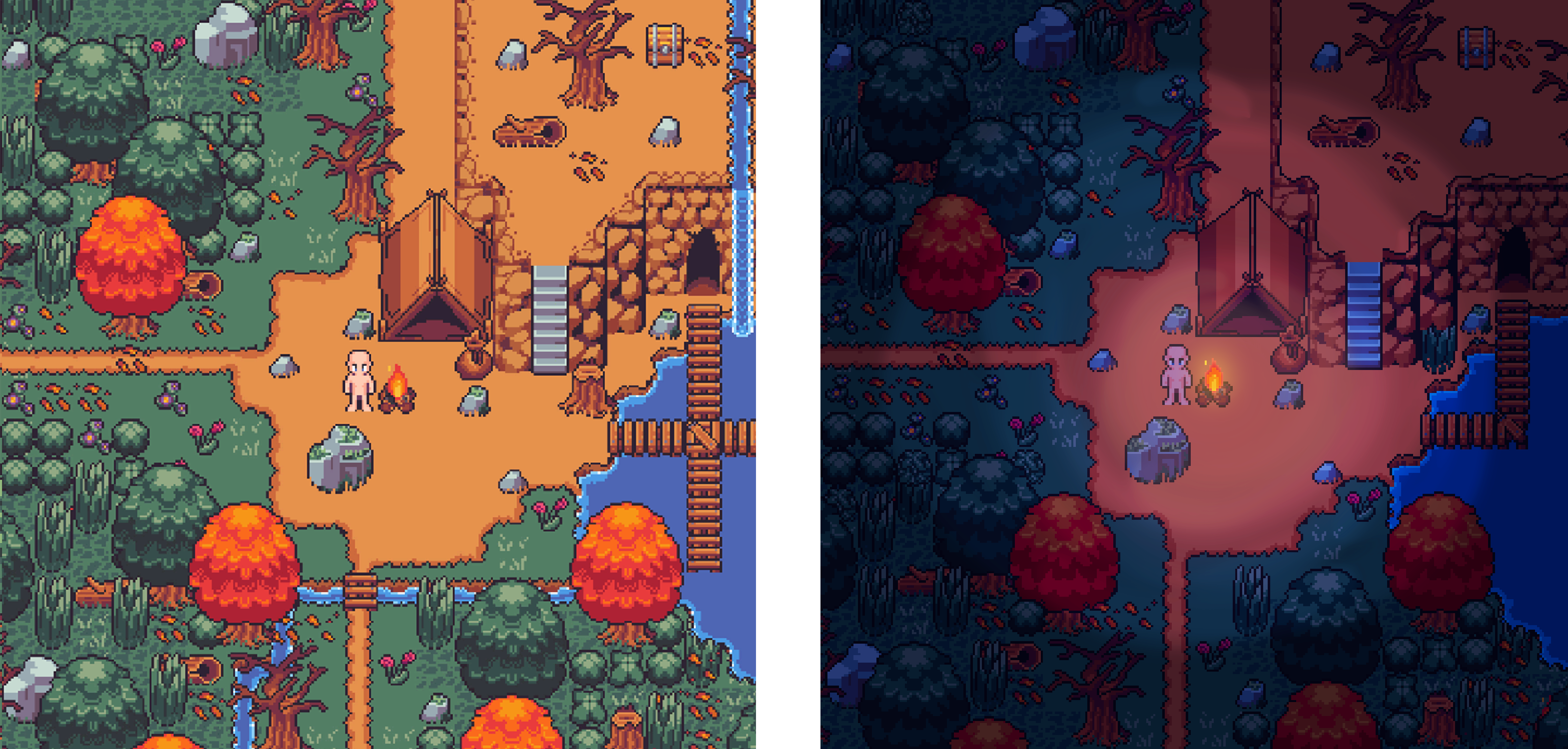 Raven Fantasy - Pixel Art Tileset - Green Forest by Clockwork Raven