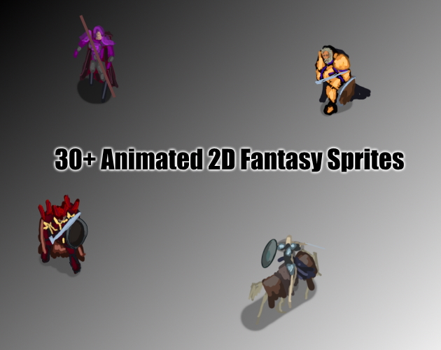 30 Animated Fantasy Sprites by Matt Lloyd