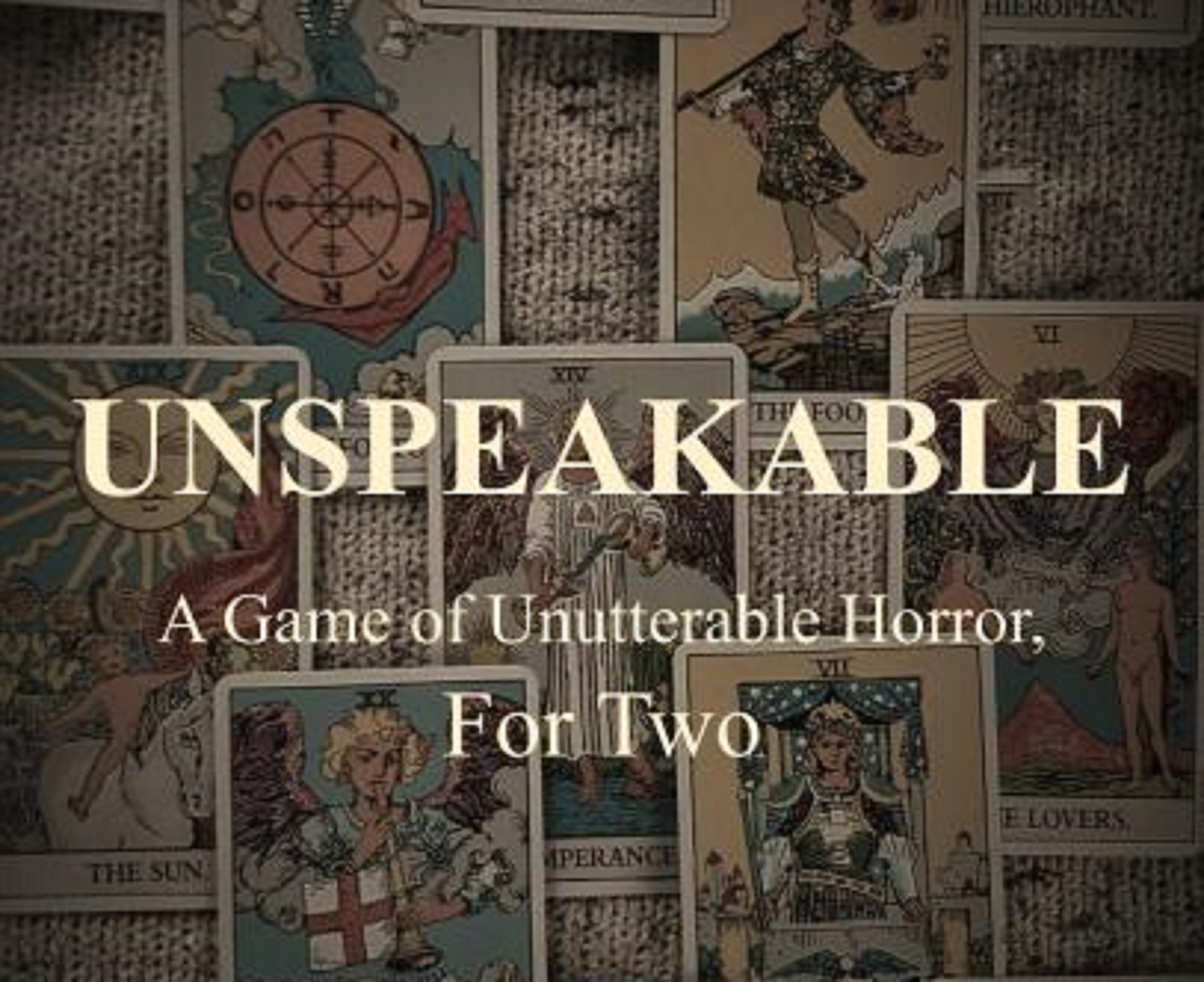 Unspeakable: A Game of Unutterable Horror For Two by ApexCity for Join ...