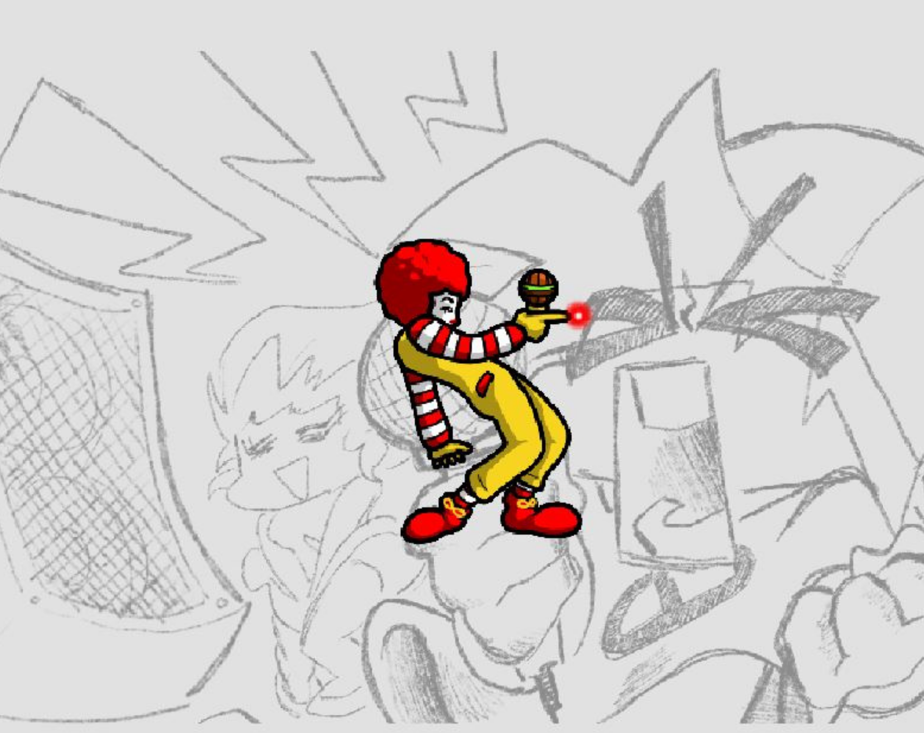FNF - Ronald McDonald (test) by Pixy