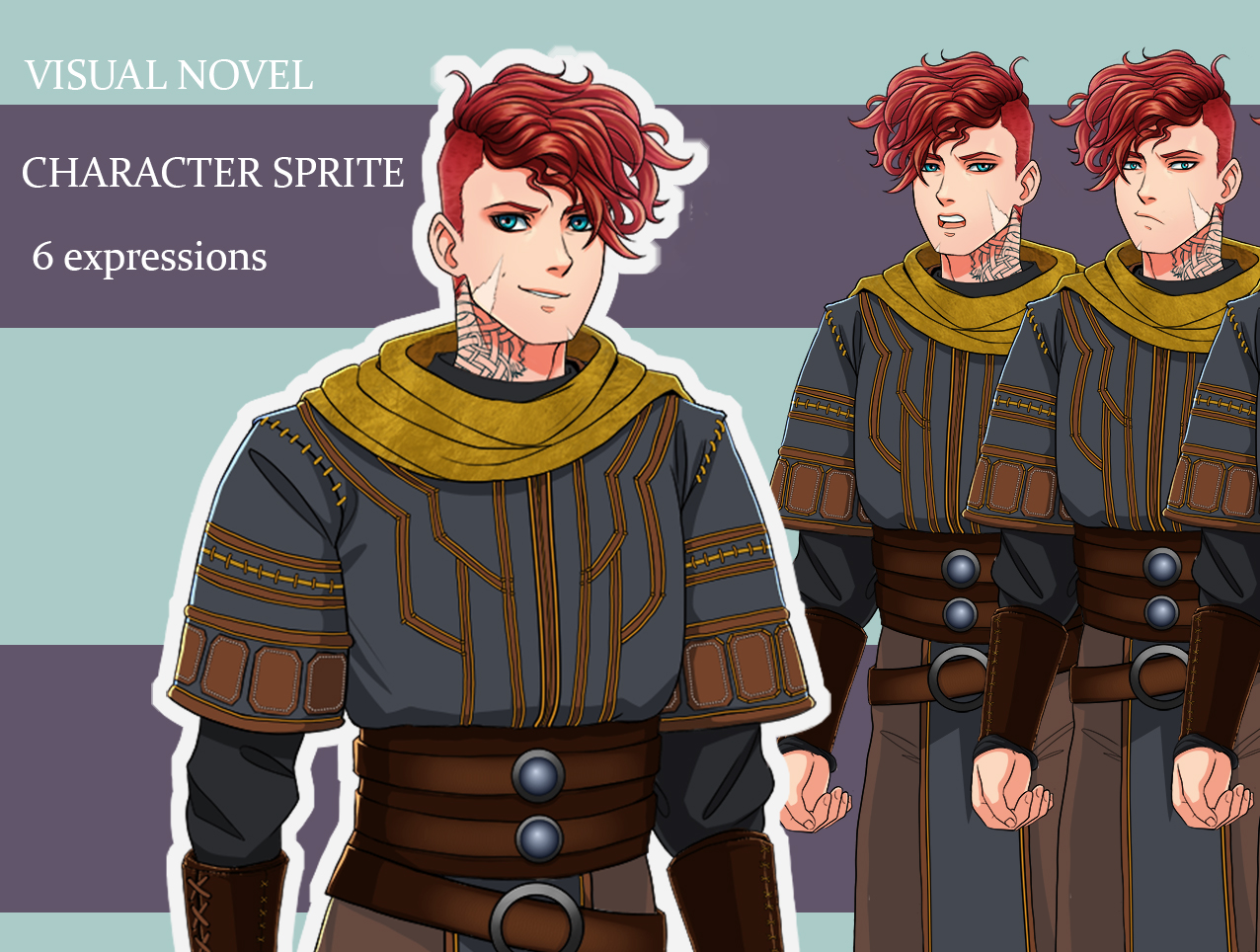 Visual Novel Character Sprite by Dandeleight