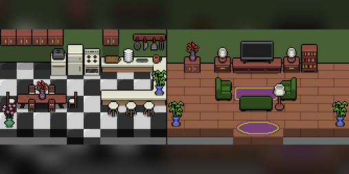 16x16 Pixel Art Top Down Home Pack by Powered By Decaf