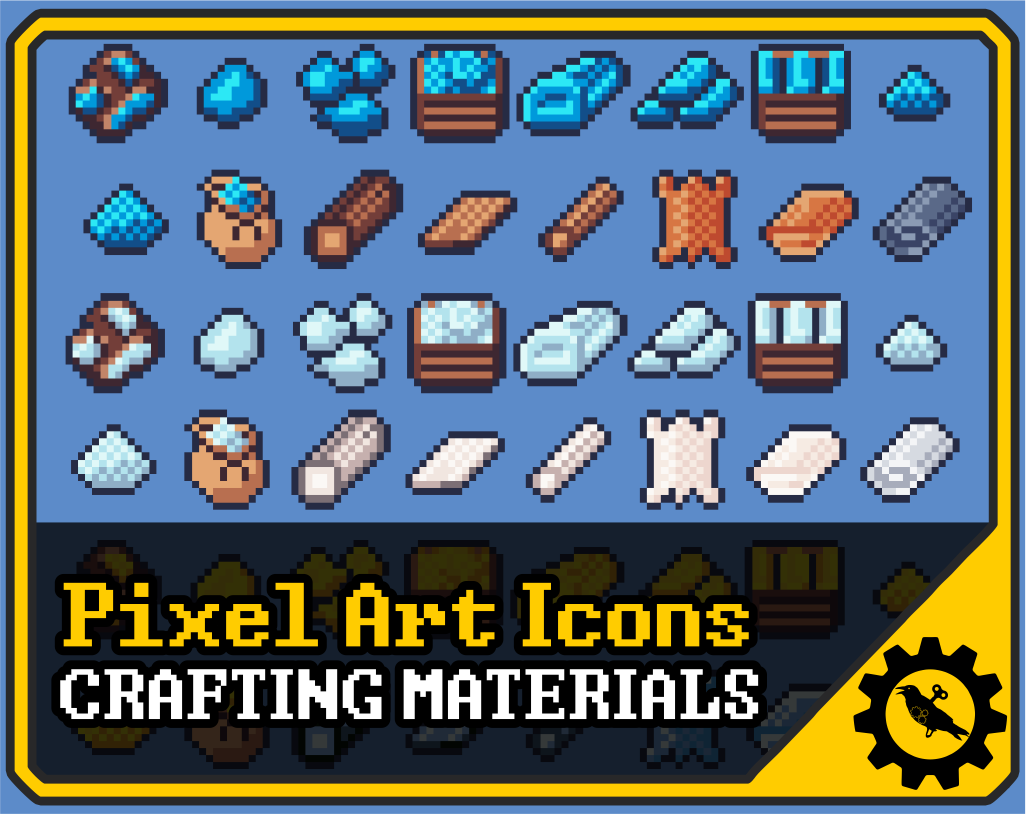 RPG Icon Pack - Crafting Materials by Clockwork Raven