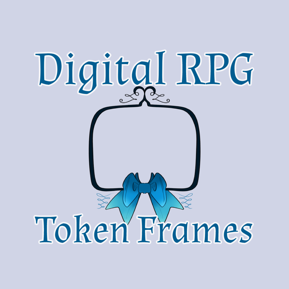 Digital TTRPG Token Frames - Dark Bows by wirewitchgames
