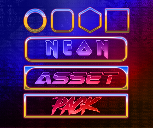 neon light and retro style buttons by ₵Ⱨ₳Ø₴ ₥₳₵Ⱨł₦Ɇ