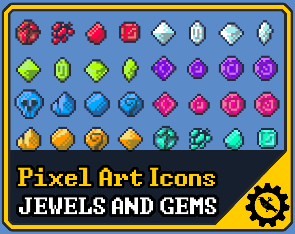 RPG Icon Pack - Jewels and Gems by Clockwork Raven RPG Icon Pack - Jewels and Gems by Clockwork Raven
