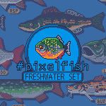 #pixelfish Freshwater Set by Shaka Adim