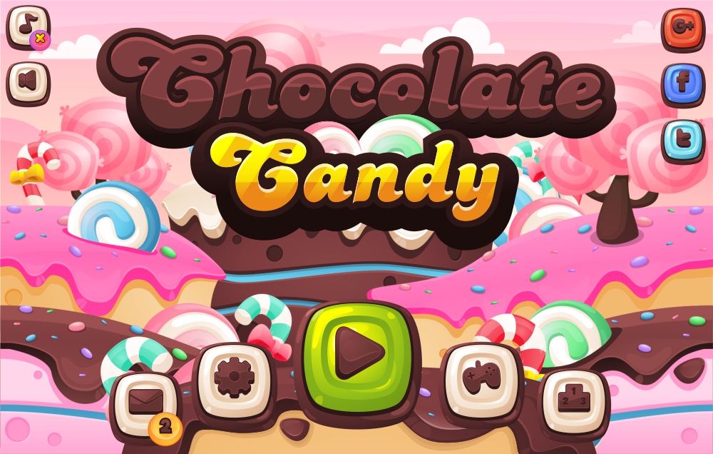 Chocolate Candy Game GUI by pzUH