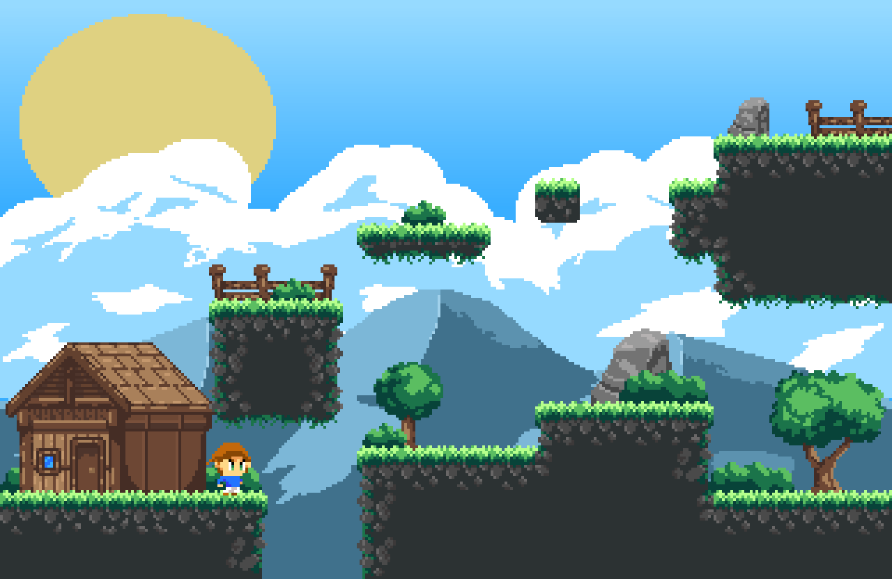 Hello, World! - Reverie Grassland Platformer Assets by poltergasm