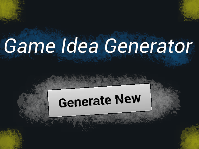 Game Idea Generator by Ali107