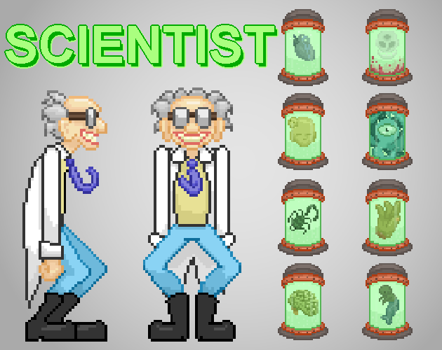 Scientist || Pixel Asset Pack by Pop Shop Packs