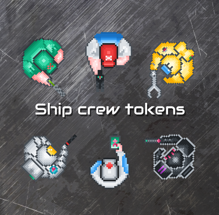 Ship crew tokens by Lazarus