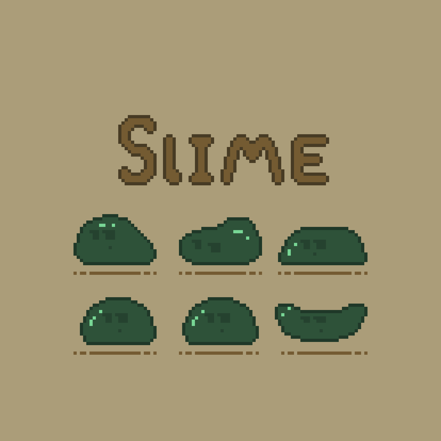 Slime 32 x 32 With 6 Animation by LiWorDev
