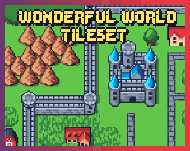 Wonderful World: RPG World Map Tileset by Kazzter