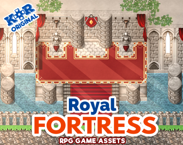 KR Royal Fortress Castle Tileset for RPGs by Kokoro Reflections
