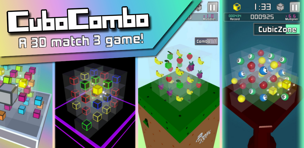 CuboCombo: A 3D match 3 game! by Happy Tripod Games