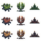 30+ Pixel Spaceship Pack by MatheusPese