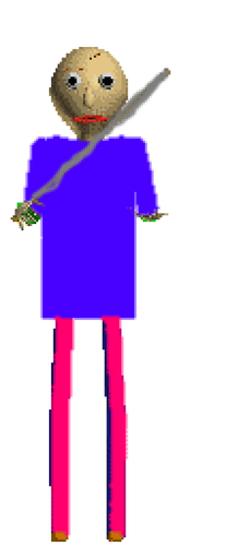 baldi bsics but don't have a ruler by The dee dee modder