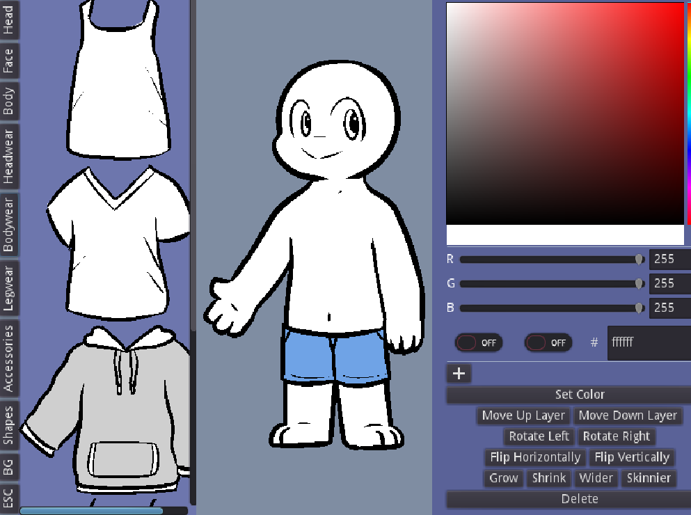 Character Creator by Vecderg