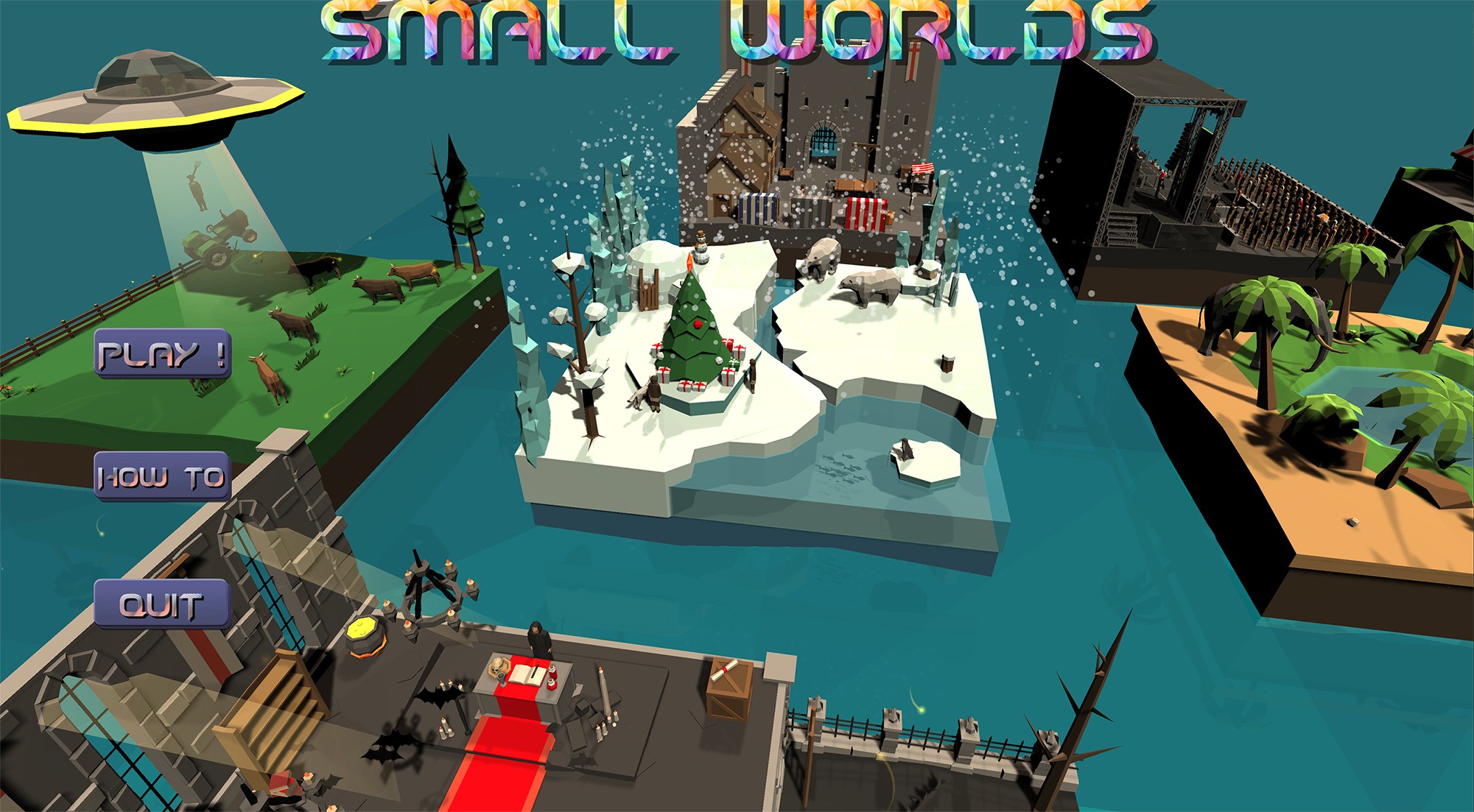 Small Worlds by Random Precision Software