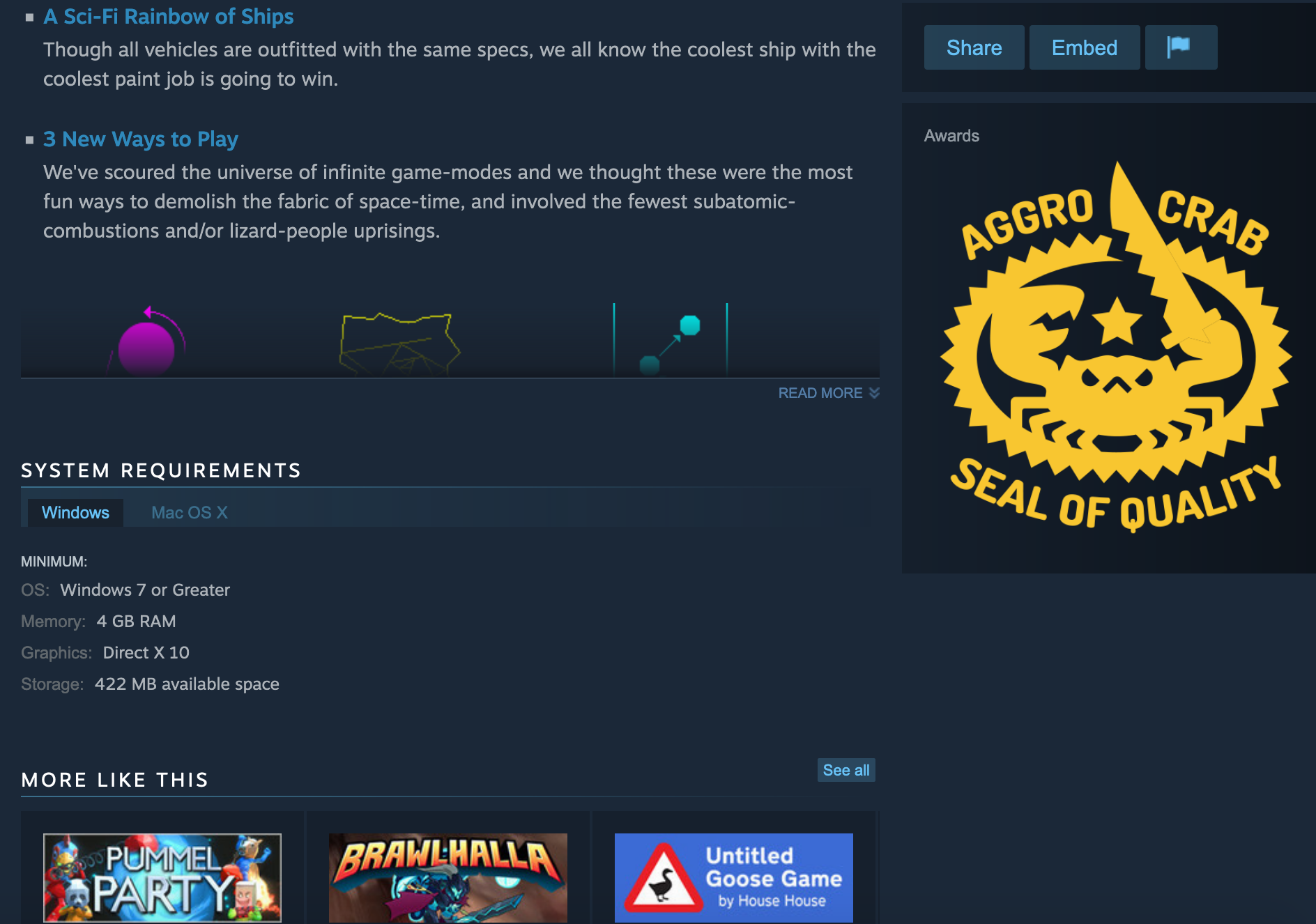 SuperLuminauts | Aggro Crab Seal of Quality Sale by LampFire - itch.io