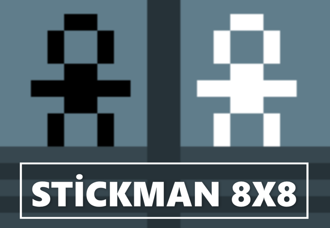 Pixel Stickman 8x8 by CrazyGamer3124