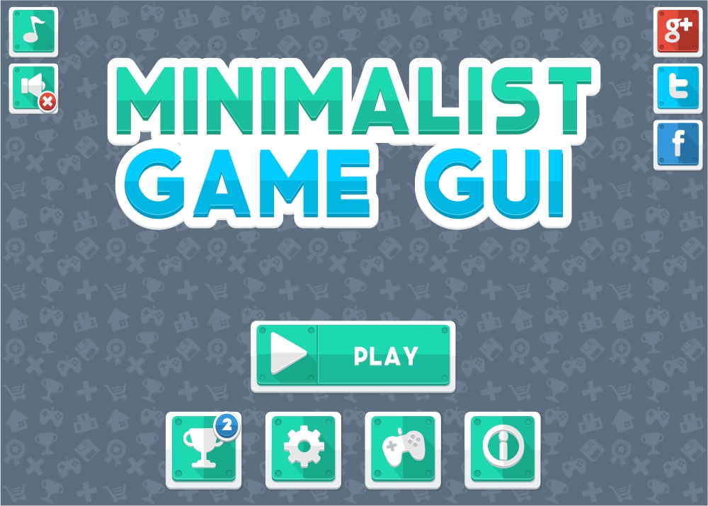 Minimalist Game GUI by pzUH