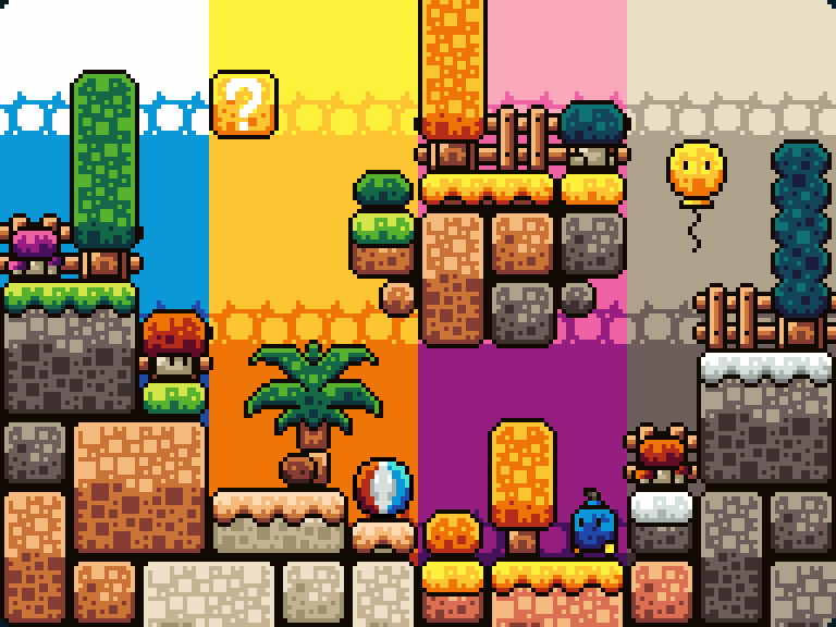 Four seasons platformer sprites by Kevin's Mom's House
