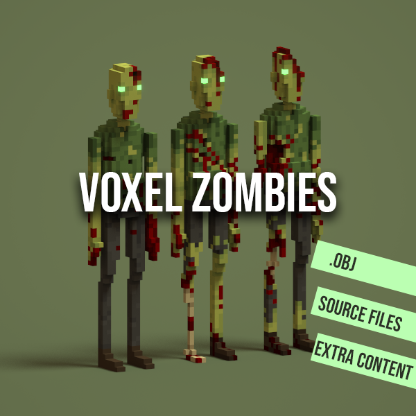 Voxel Apocalypse : Zombies by monogon