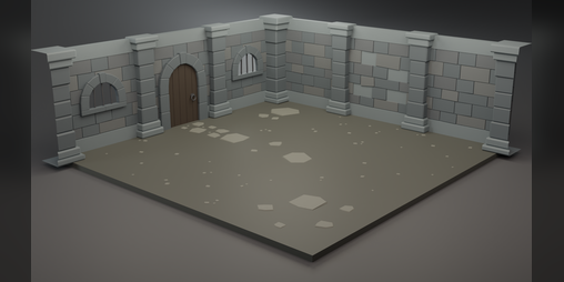 Low Poly RPG Bundle - Modular Dungeon - Part 3 by GualtierisGG
