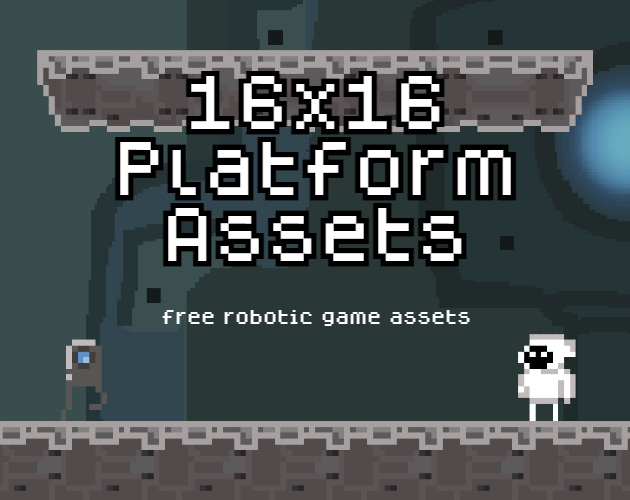 Platform assets - 16x16 pixel game asset by GIANMANSUPER