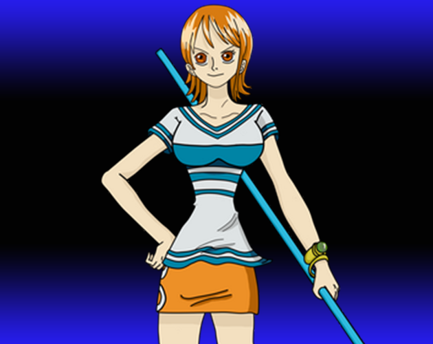 Digital painting of Nami (One Piece) by stazvirado