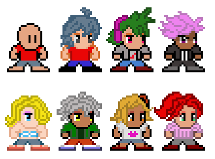Basic beat em up sprites by YoungMrKusuma