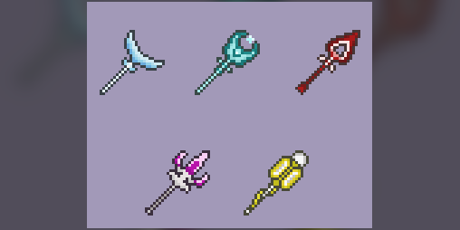Pixel Magic staff pack by Asgaard42