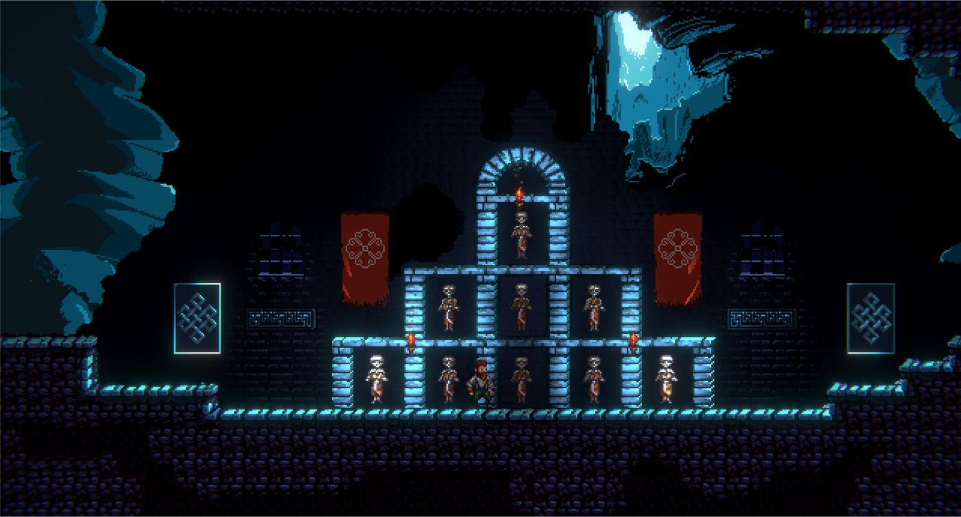 Underground temple tileset by frulica