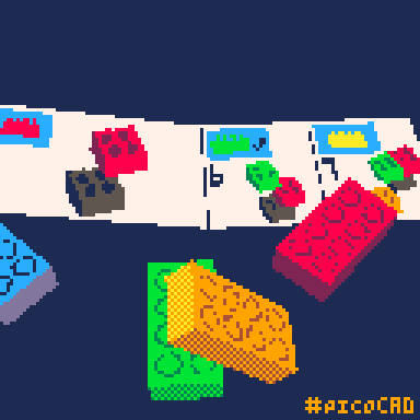 picoCAD Jam entry - Building With Blocks | PicoCAD Jam Entry by jesstelford