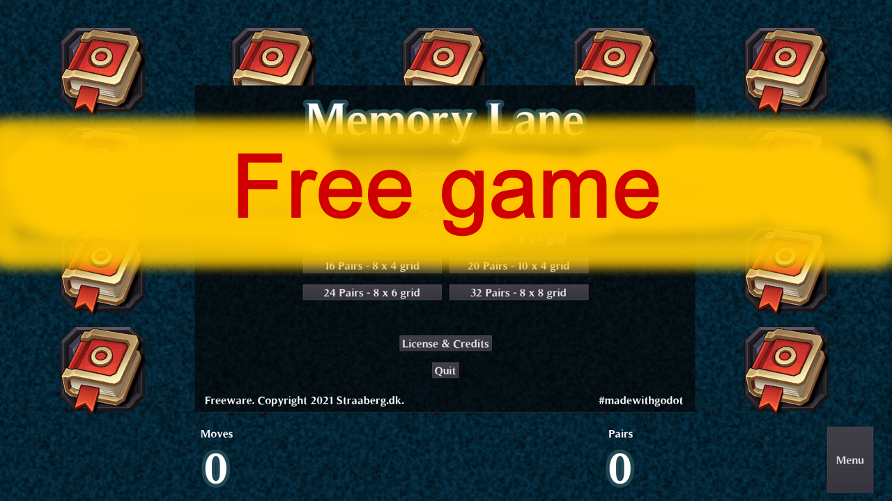 Memory Lane - a memory game by Straaberg