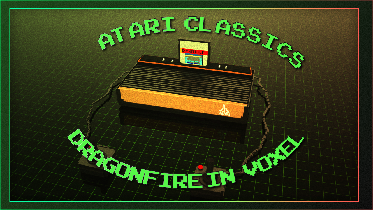 ATARI CLASSICS DRAGONFIRE IN VOXEL by LaerteJunior for 👾Retro Jam 👾 ...