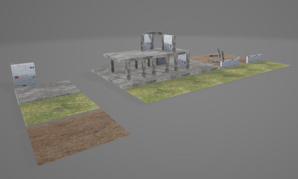 Rural House Prefabs PS1 Style by Ace Spectre