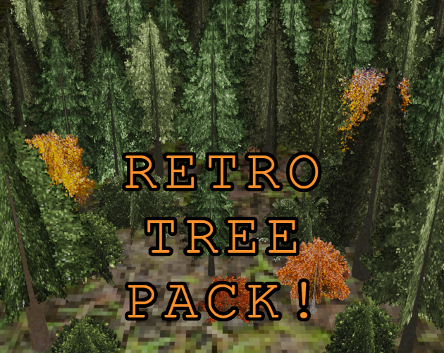 Retro PSX Style Tree Pack by Elegant Crow