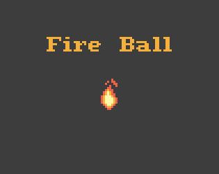 Pixel Art Fire Ball by Matheus Frantz