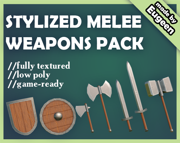 Stylized Melee Weapons Pack v1 by eugeen