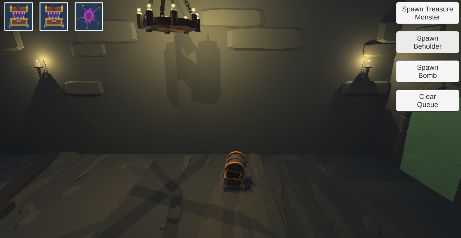 Queued Monster Spawner Test by Tangled Wire Games